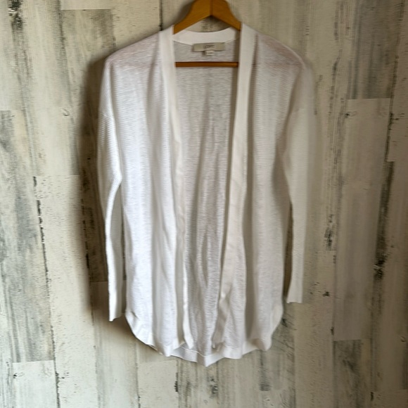 LOFT | Sweaters | Dd38 White Cardigan Loft Small Sm S | Poshmark